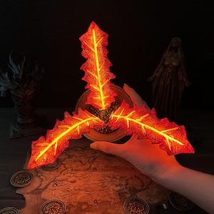 Crimson LED Nirnroot, Fantasy Alchemy Herb, Nirnroot Night Light, Props ...