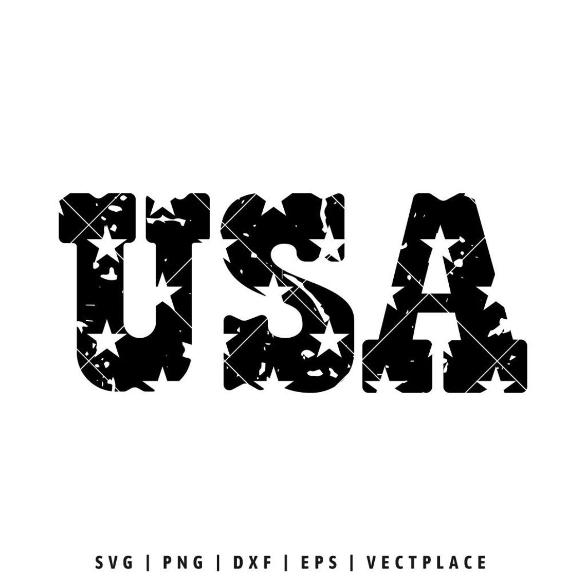 Distressed USA SVG, 4th of July SVG - Etsy