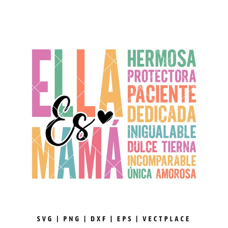 Spanish Mothers Day SVG, Retro Madre SVG - Etsy
