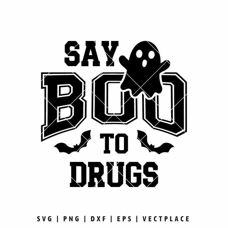 Say Boo to Drugs SVG, Red Ribbon Week SVG, Halloween Ghost SVG - Etsy