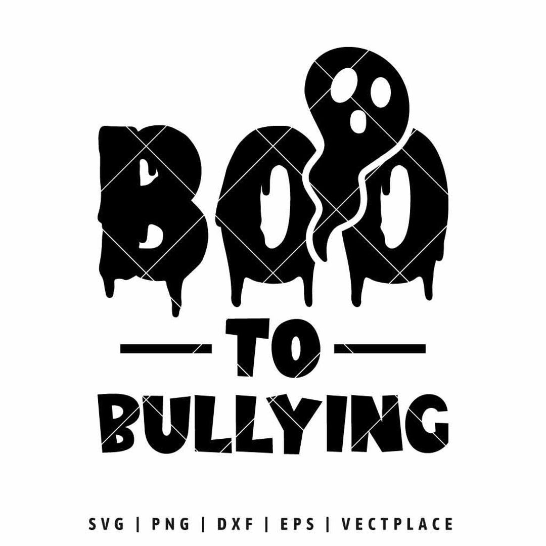 Boo to Bullying SVG, Ghost Halloween SVG - Etsy