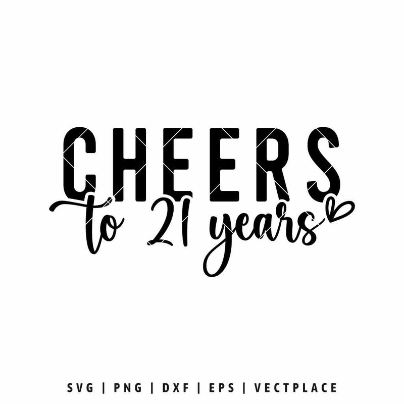 Cheers to 21 Years - Etsy