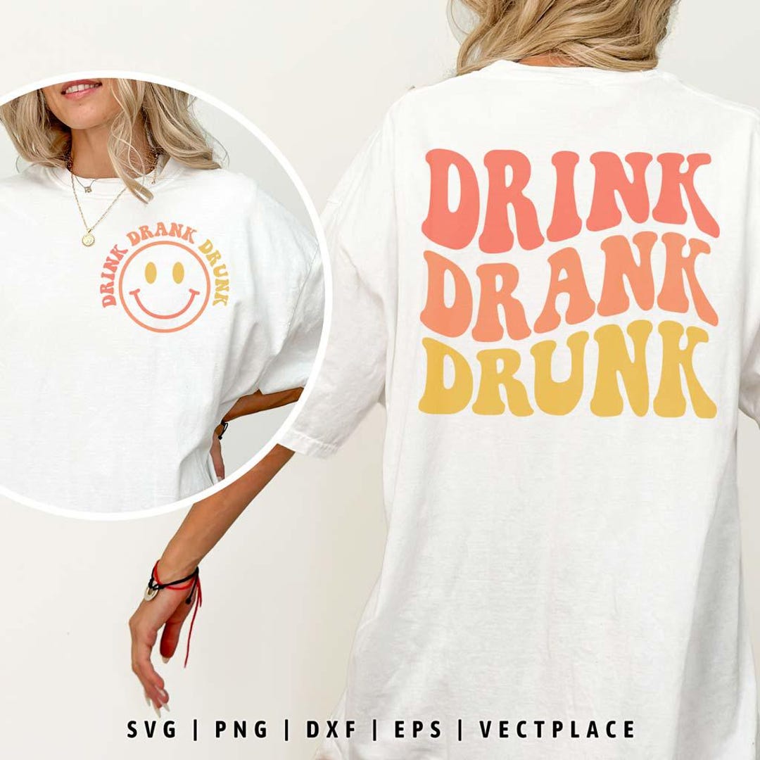 Drink Drank Drunk SVG, Summer SVG - Etsy