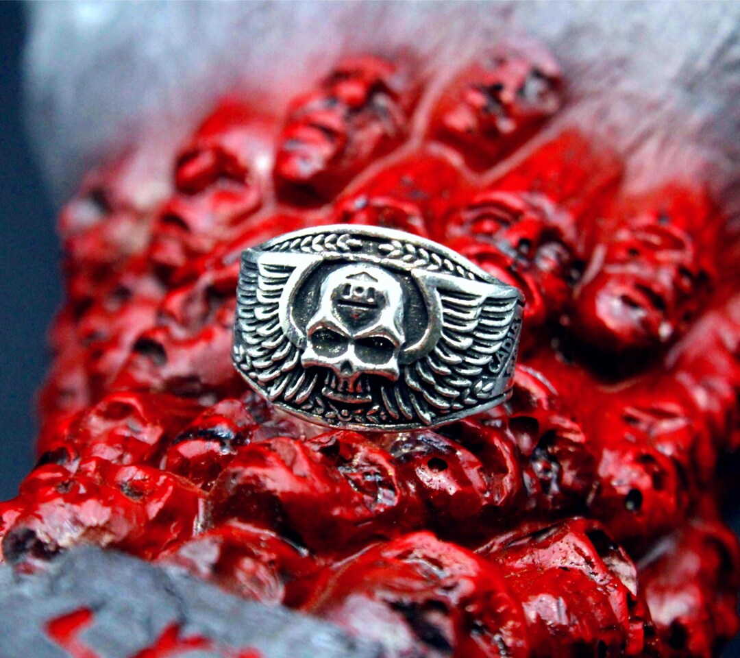 Cadia Stands Ring – Stainless Steel Imperial Guard Signet | Warhammer ...