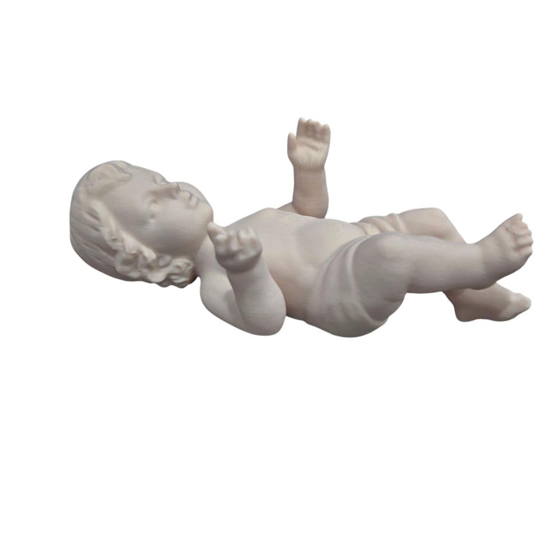Unpainted Baby Jesus Figurine – DIY Nativity PLA Plastic Religious ...