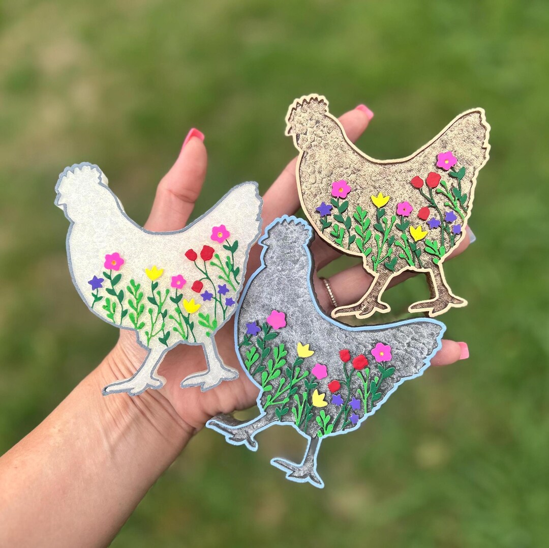 Floral Chicken Freshie, Car Air Freshener, Car Scent, Air Freshener - Etsy