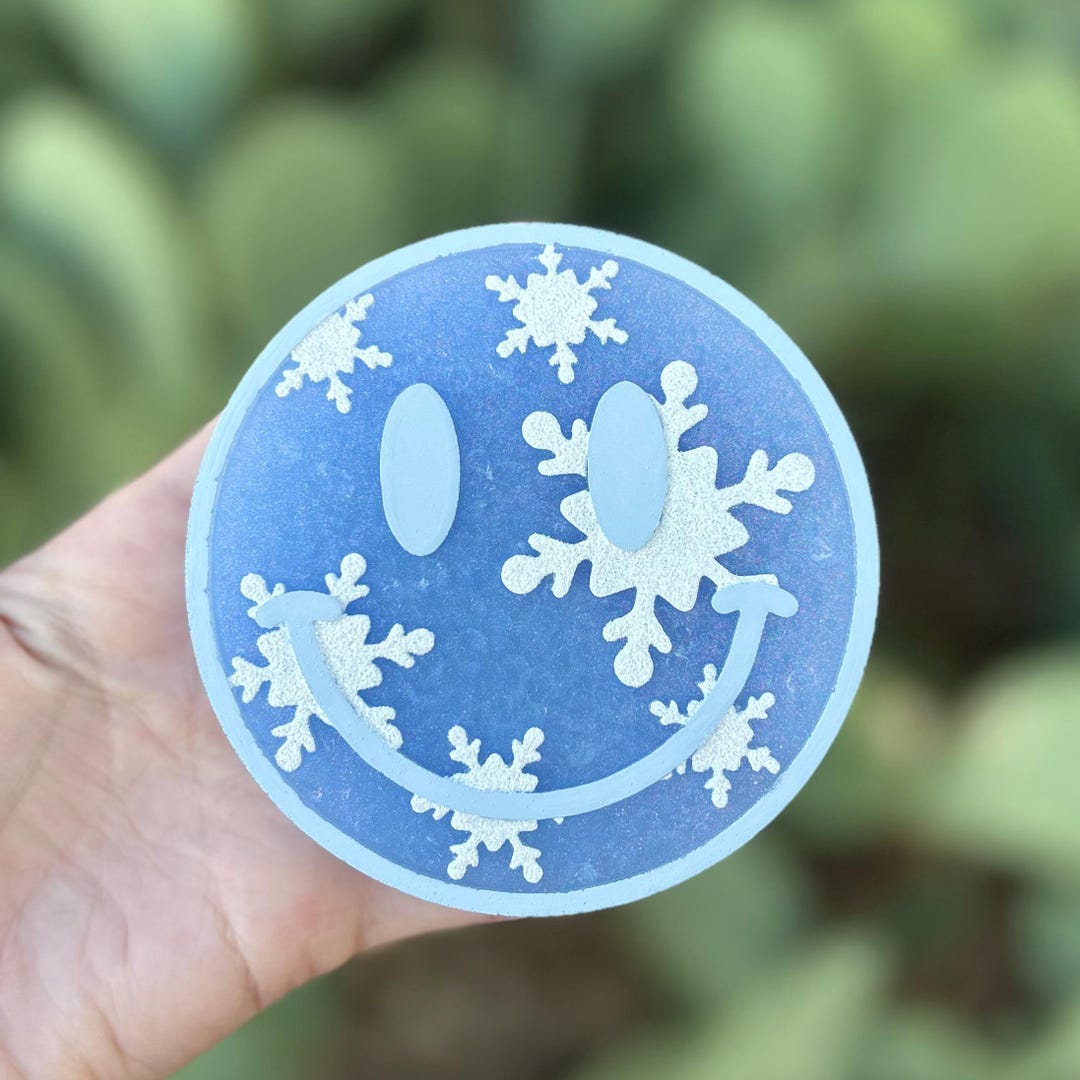 Snowflake Smiley Freshie, Winter Freshie, Smiley Face, Car Scent, Air ...