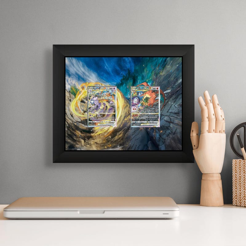 Charizard Vs Mewtwo Card - Etsy