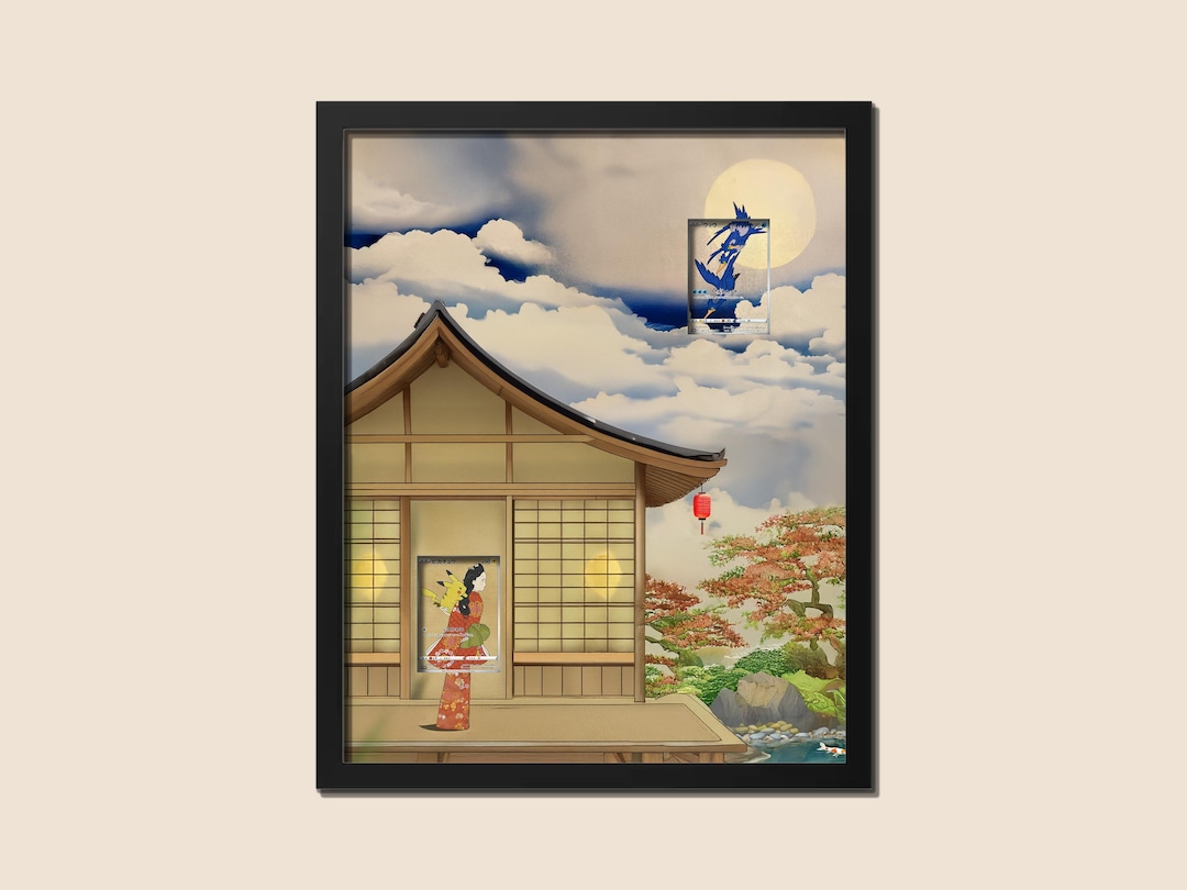 Pikachu Stamp & Cramorant Stamp Box Display Frame – Japanese Pokémon ...