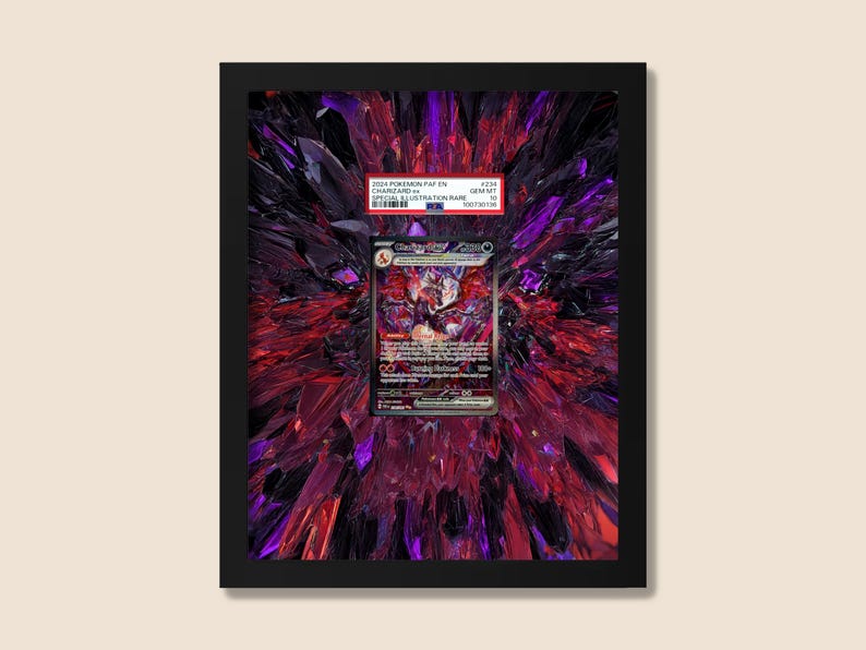 Charizard Display Frame – Paldean Fates Pokémon Card Art | 8x10 Frame ...