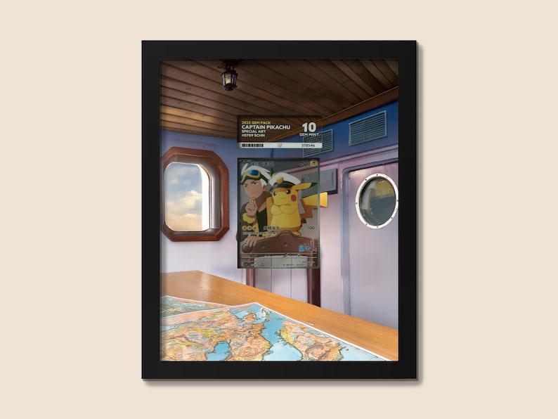 Captain Pikachu Display Frame – Chinese Pokémon Card | 8x10 Frame for ...