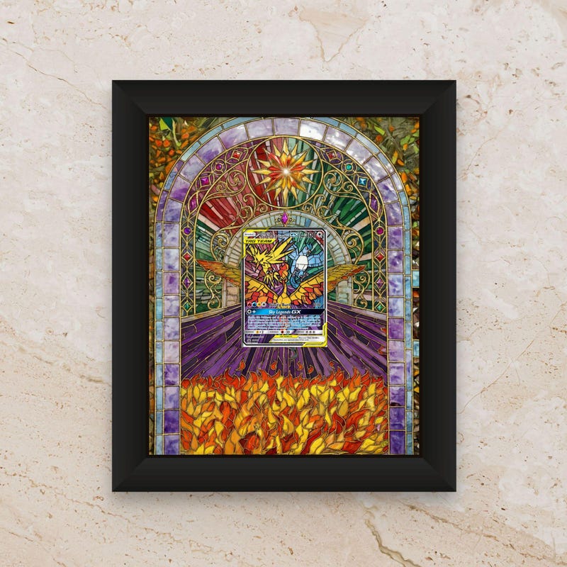 Stained Glass Moltres Zapdos Articuno - Etsy