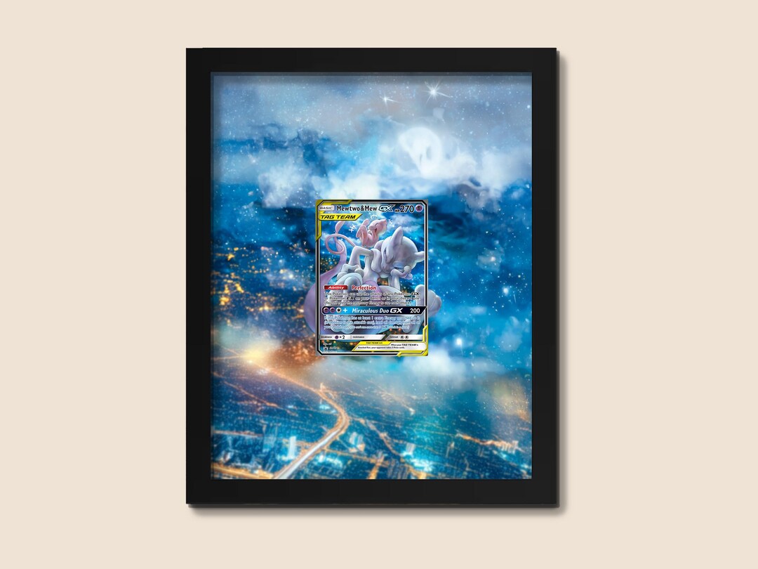 Mewtwo & Mew Tag Team GX Display Frame – Pokémon Card Display | 8x10 ...