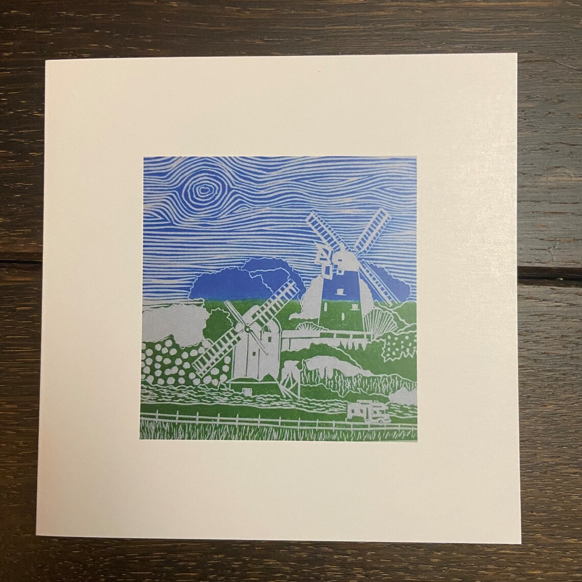 Jack and Jill at Clayton Fine Art Linocut Greetings Card. - Etsy