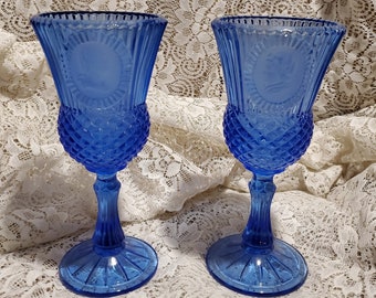 Blue Avon Goblets - Etsy