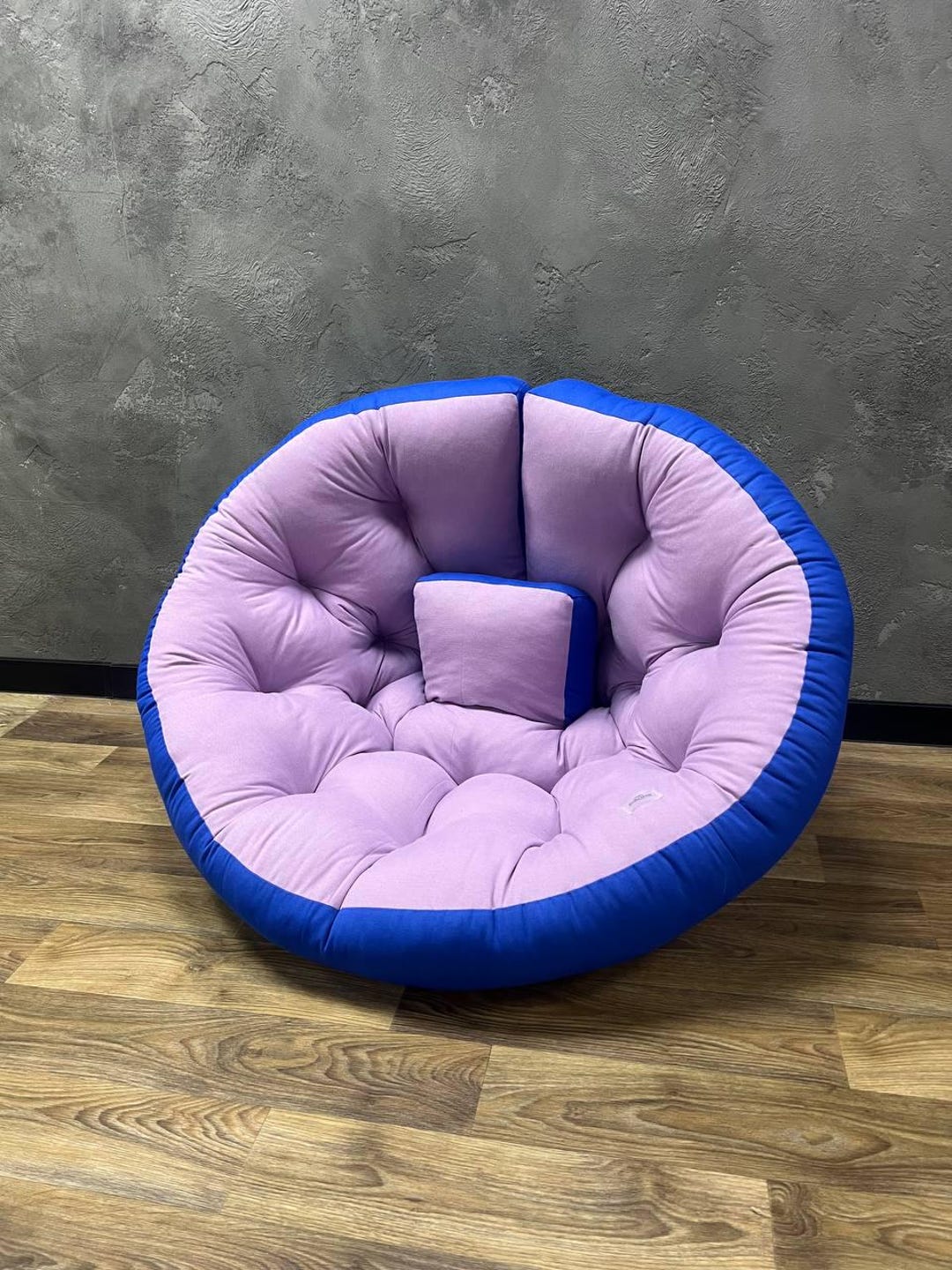 Foldable Futon Chair Bed, Round Floor Mattress - Convertible Lounge ...