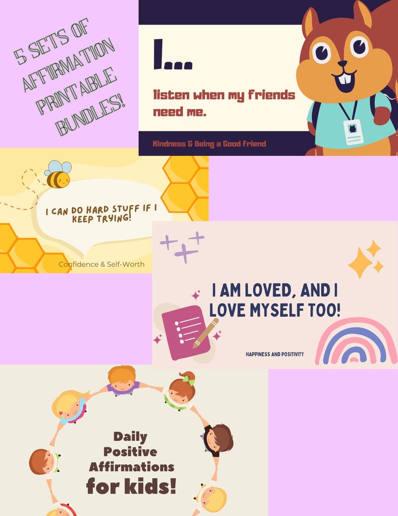 Fun & Educational Digital Printables for Kids- Positive Daily ...