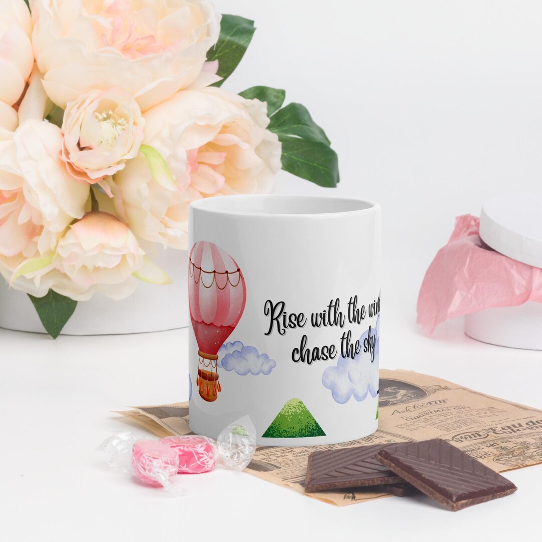 Hot Air Balloon Coffee Mug | Gift for Coffee Lovers - Etsy