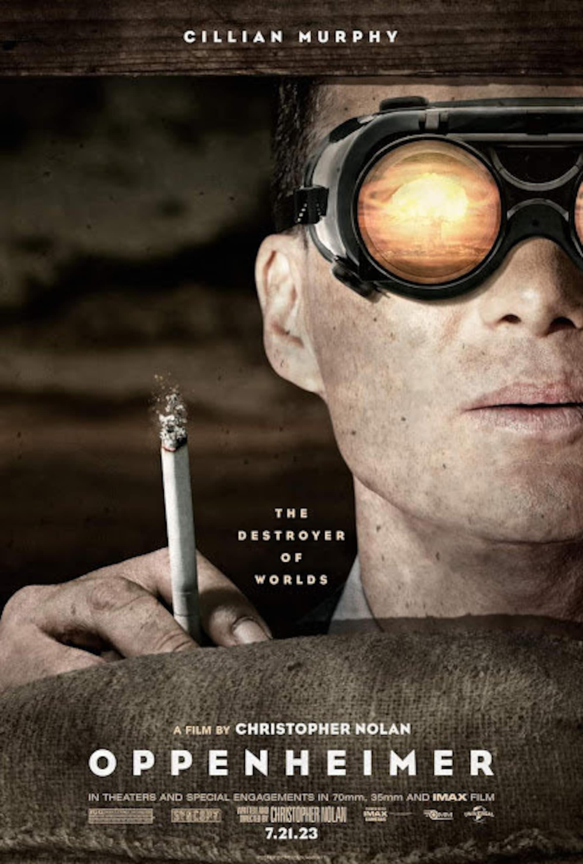 Oppenheimer By Christopher Nolan Poster, Oppenheimer Movie Poster ...