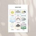 Weather Chart Printable | Pastel Kids Wall Art for Nursery, Preschool ...