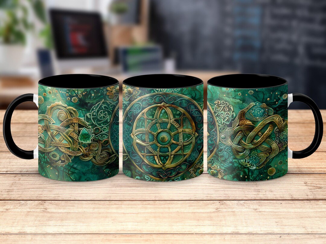 Celtic Design Mug, Celtic Gift, Intricate Celtic Artwork Mug, Unique ...
