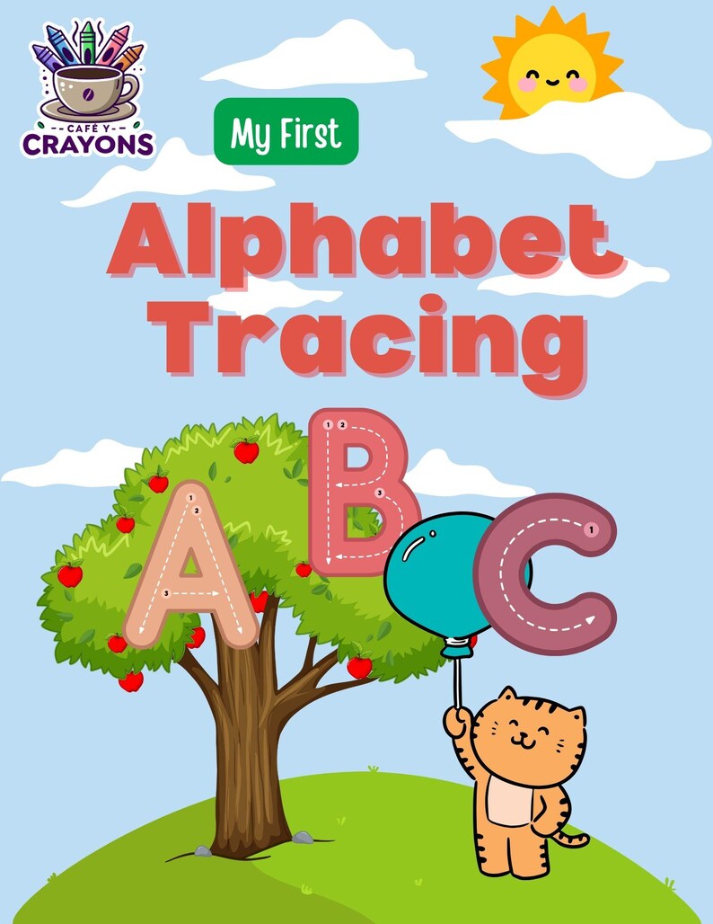 Fun and Cute Alphabet Tracing Workbook - Etsy