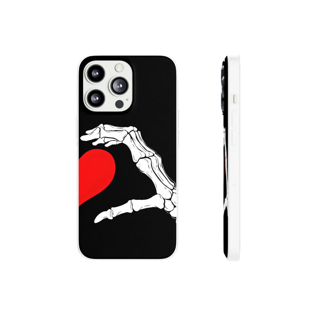 Couple Matching Skeleton Hand Heart Phone Case Romantic Gothic Style - Etsy
