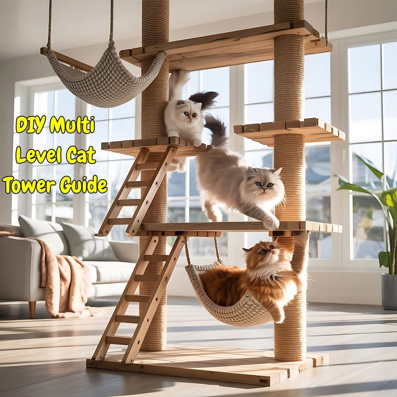 Cat Tree Digital Plan - Etsy UK