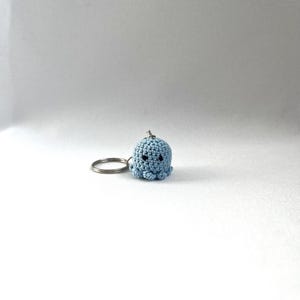 Tiny Octopus Keychain, Crochet Amigurumi Bag Charm, Mini Ocean Keyring ...