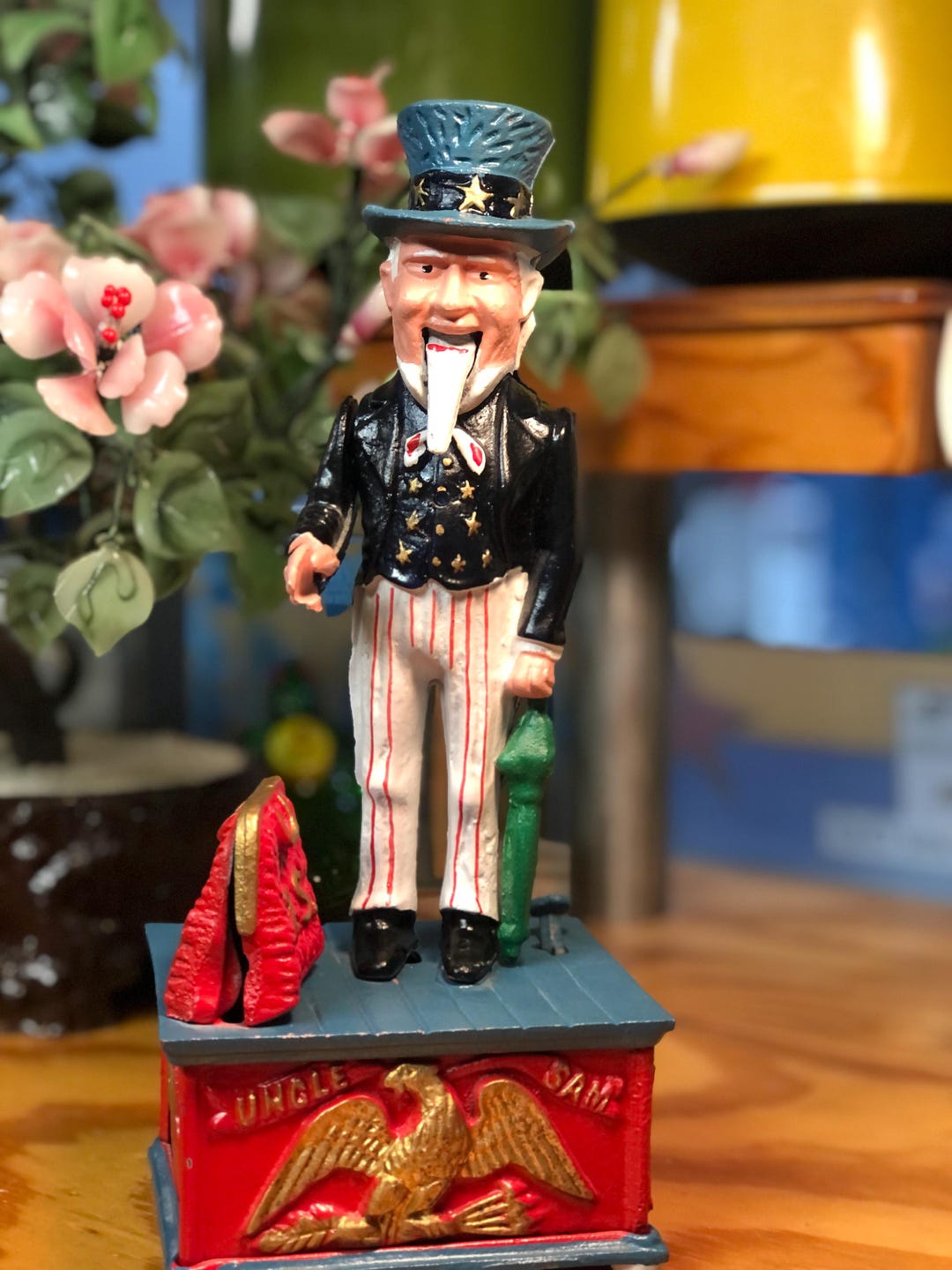 Vintage Uncle Sam Mechanical Bank - Etsy