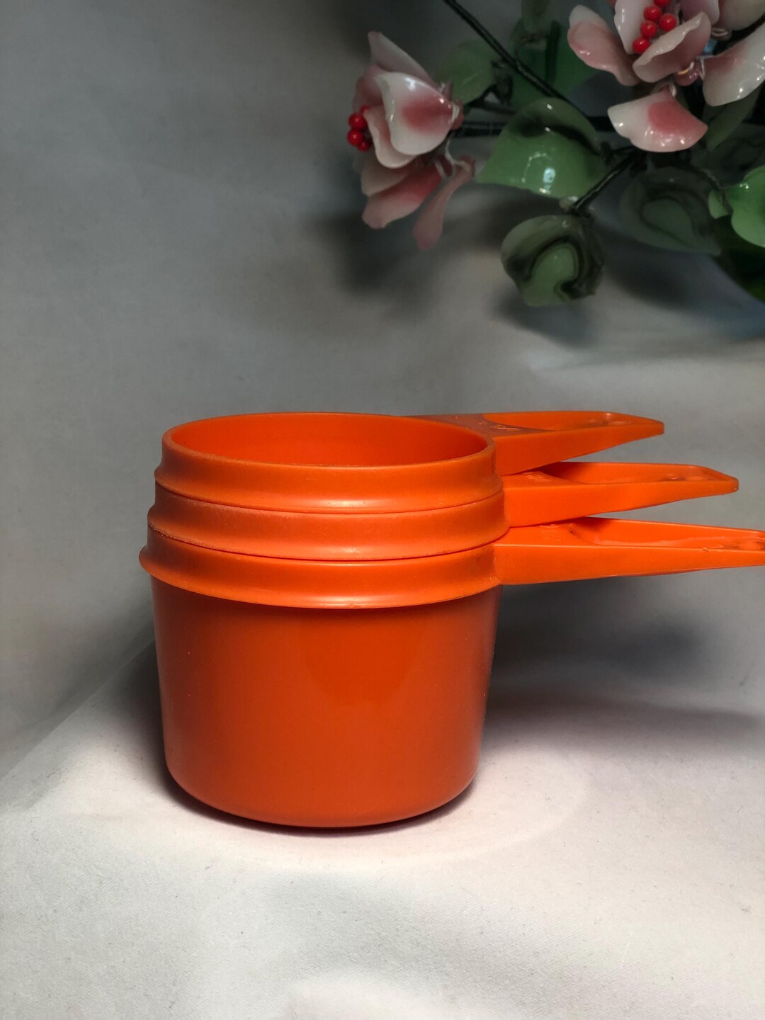 Vintage Orange Tupperware Measuring Cups - Etsy