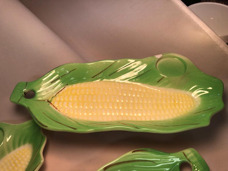 Vintage Corn on the Cob Plates - Etsy