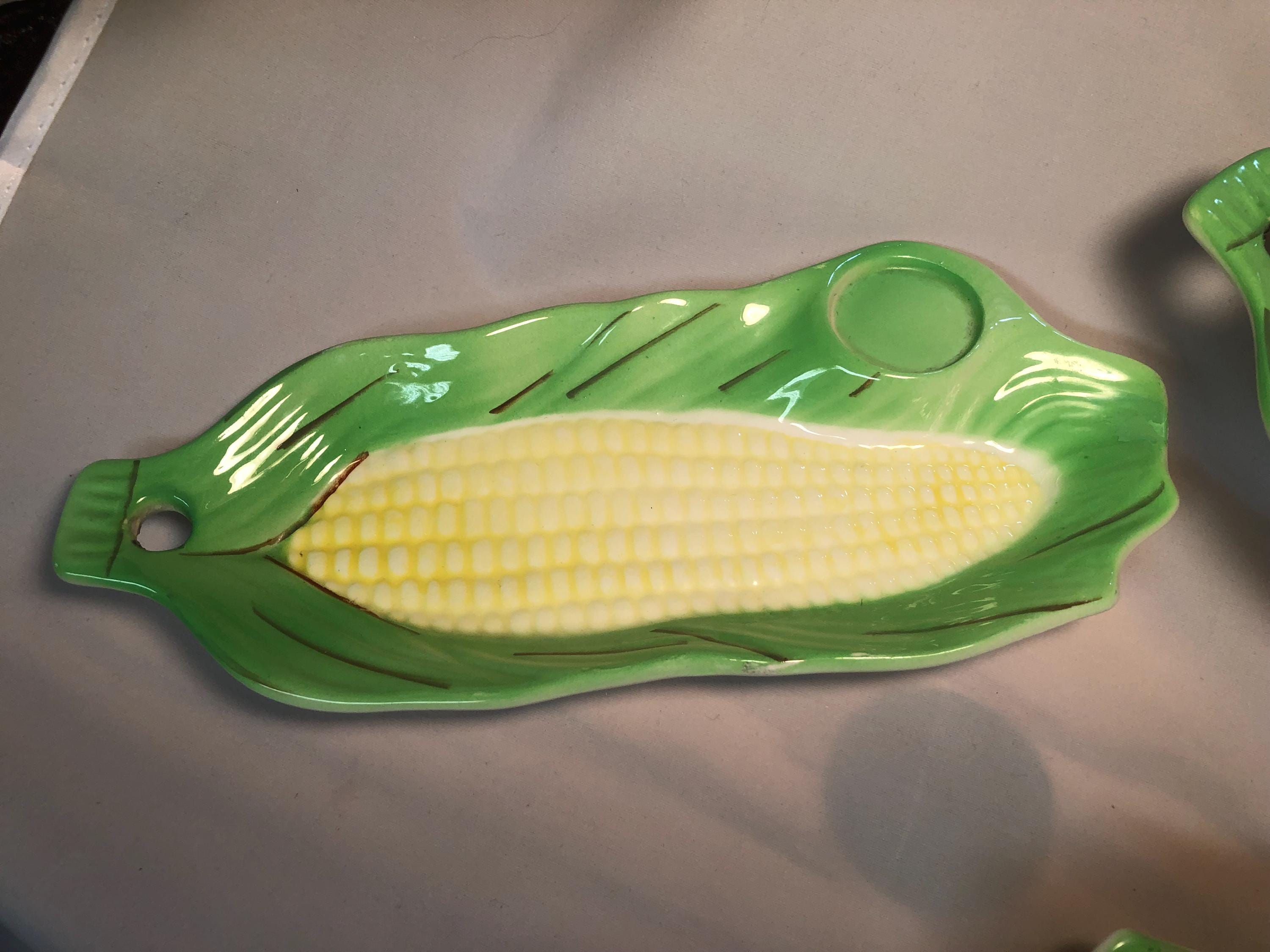 Vintage Corn on the Cob Plates - Etsy