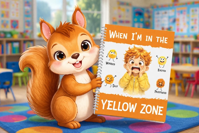 Yellow Zone Social Story | Emotional Regulation Book for Kids (digital ...