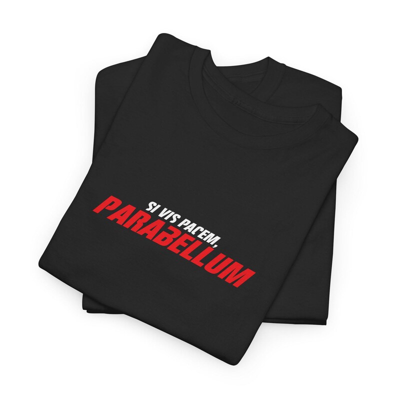 Parabellum Si Vis Pacem Logo Fortis Libera Premium Tee Shirt ...