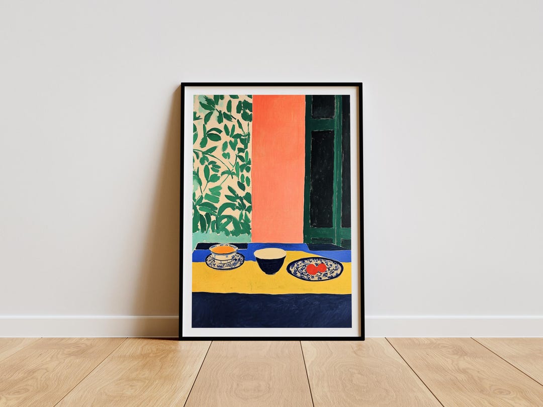 The Art of Breakfast – A Vibrant Still Life Print Inspired by Matisse ...