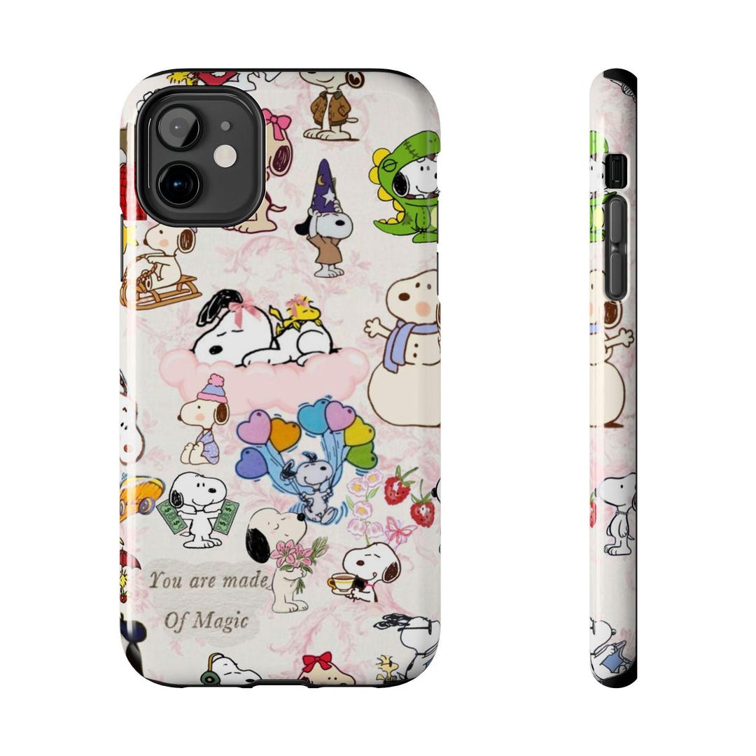 Snoopy Magic-inspired Tough Phone Cases for Kids & Adults, Fun Gift for ...