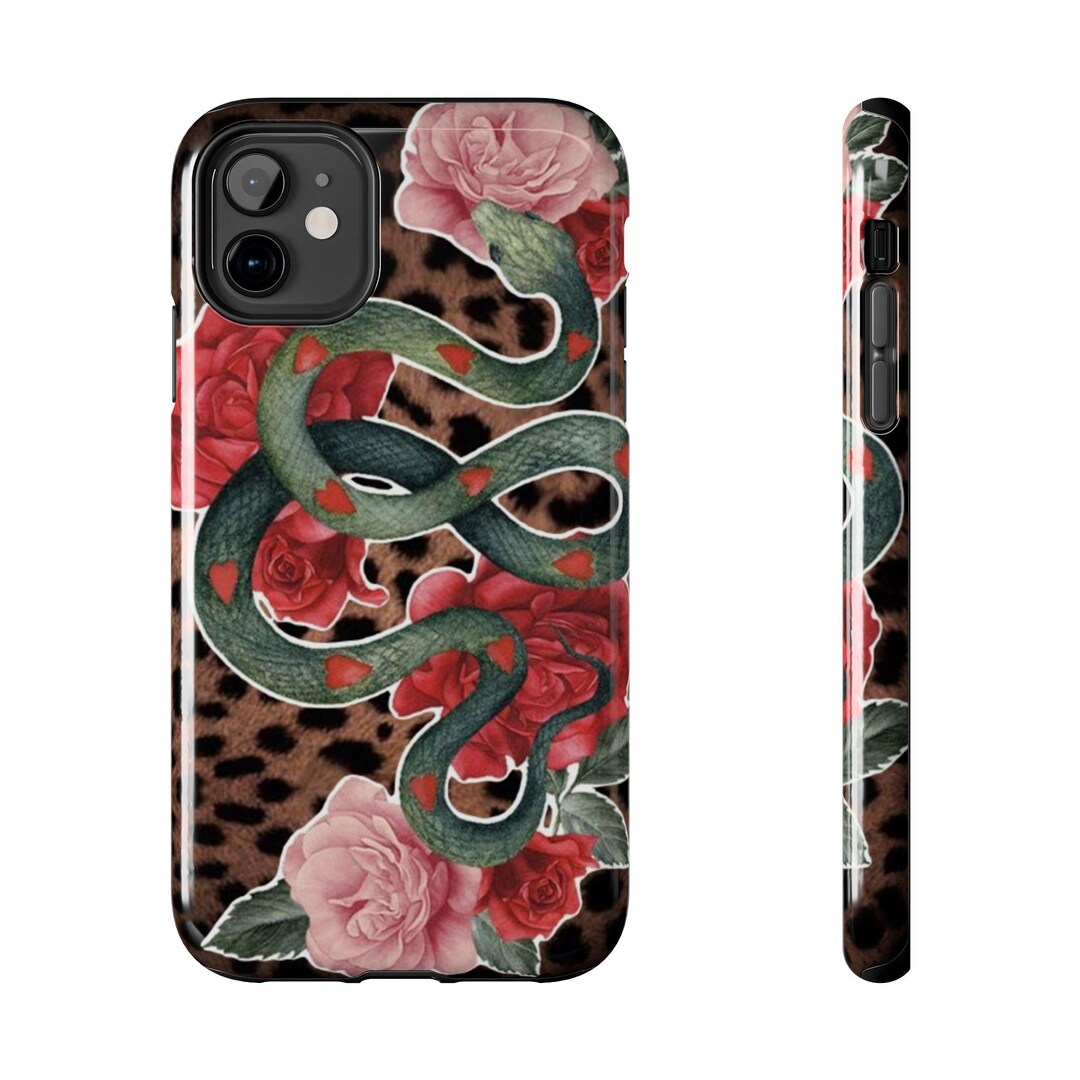 Floral Snake Phone Case - Tough Protection for Trendy Souls, iPhone ...