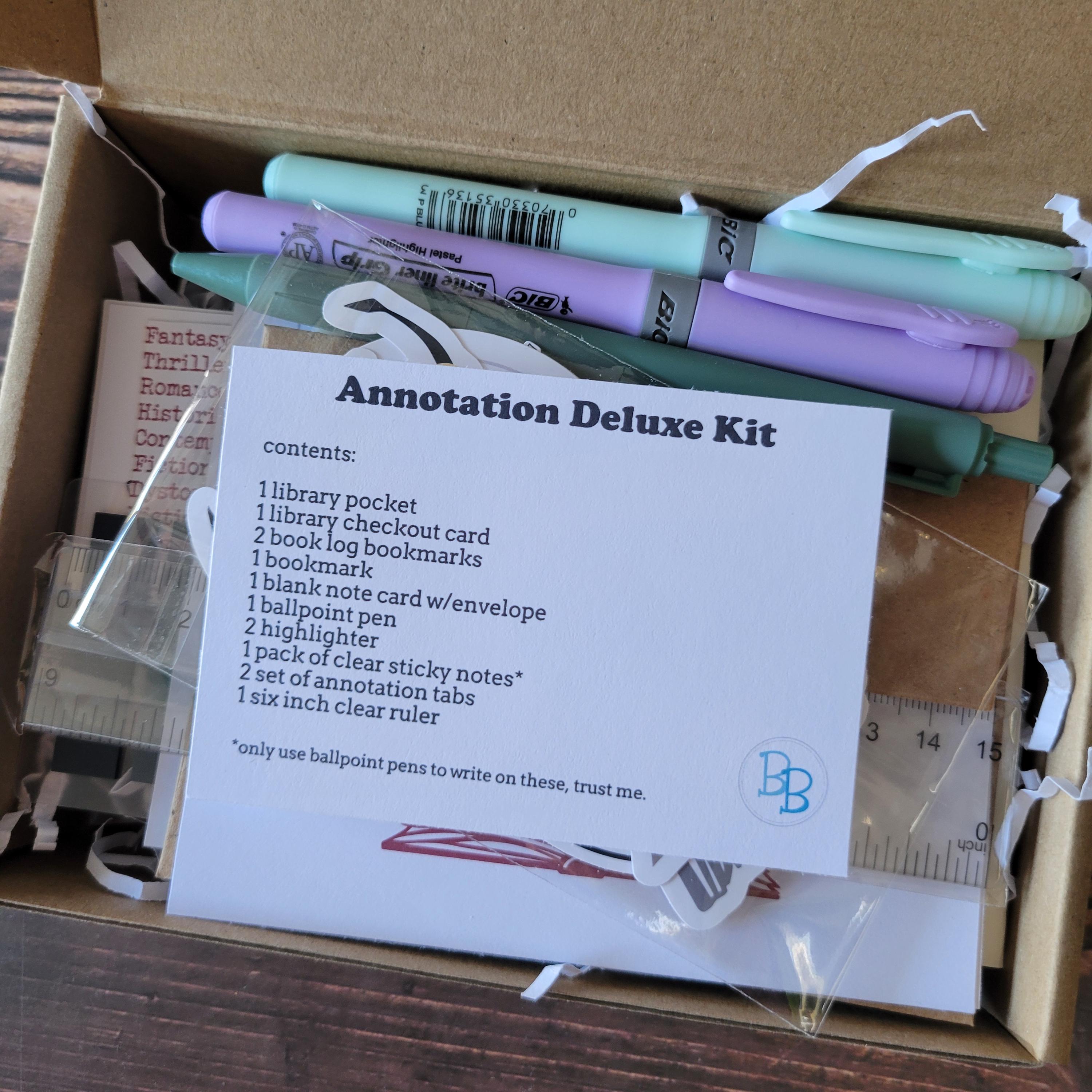 Fantasy Book Club Annotation Kit Gift Box - Etsy