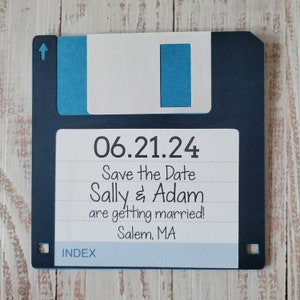 5x5 Save the Date Floppy Disk Magnet Pack of 10 - Etsy