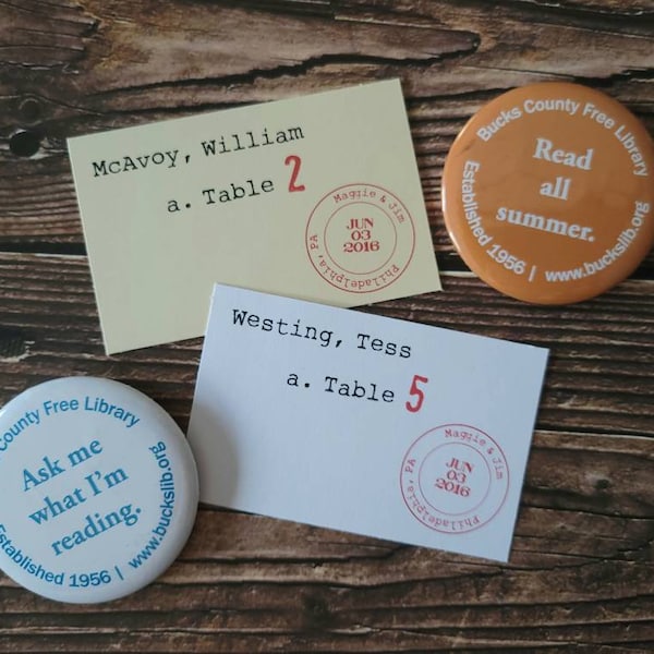 Library Card Place Cards - Etsy