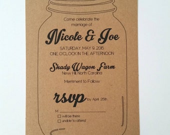 Perforated Wedding Invitations - Etsy