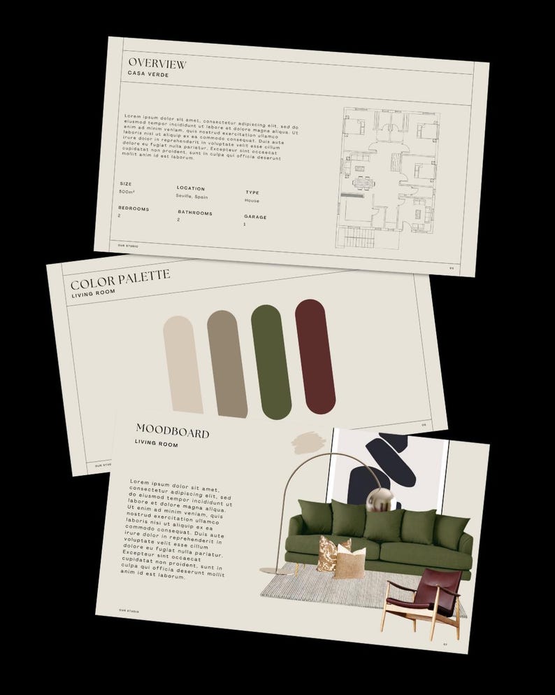 Interior Design Concept Template | Streamline Your Design Process - Etsy