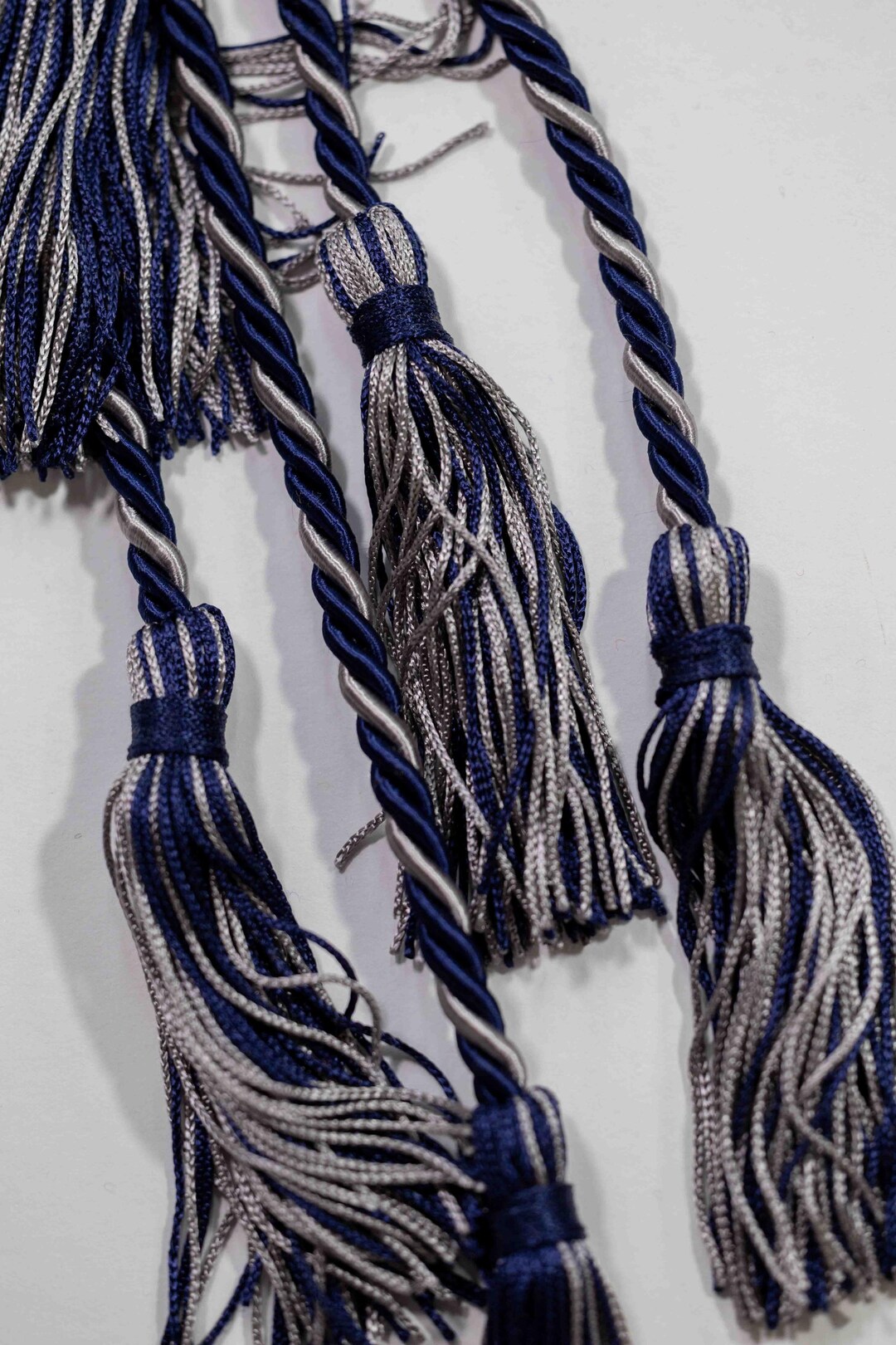 Navy, Navy, Platinum Graduation Honor Cord Gift - Etsy