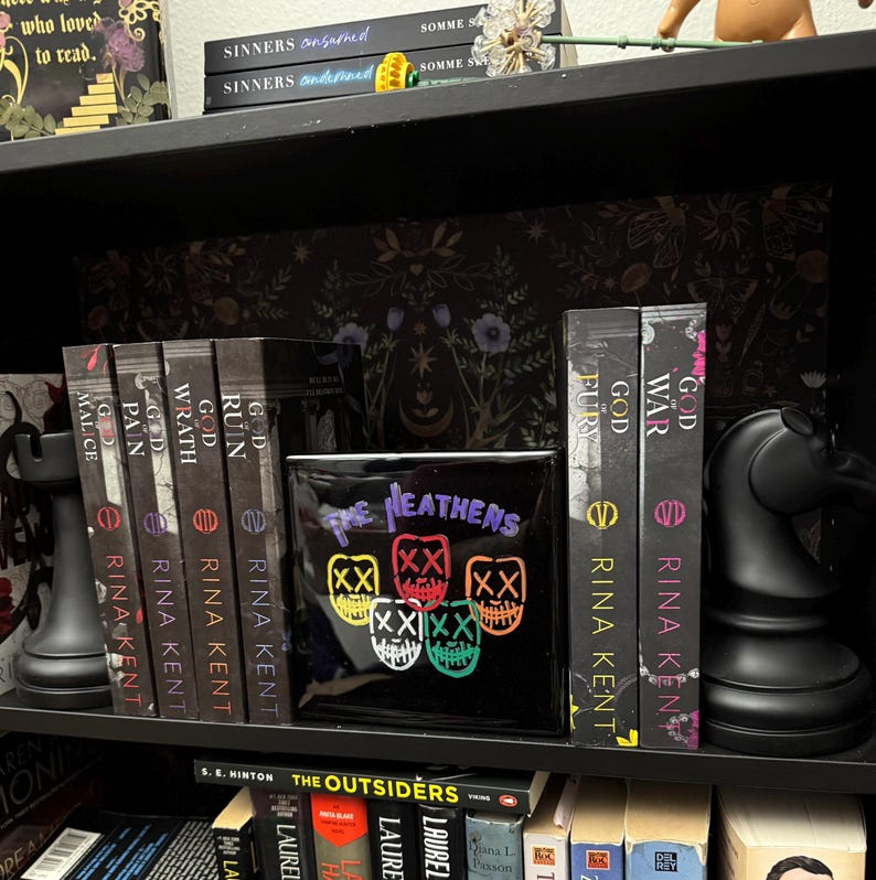 Heathens Legacy of Gods Epoxy Resin Bookend | Rina Kent | Officially ...