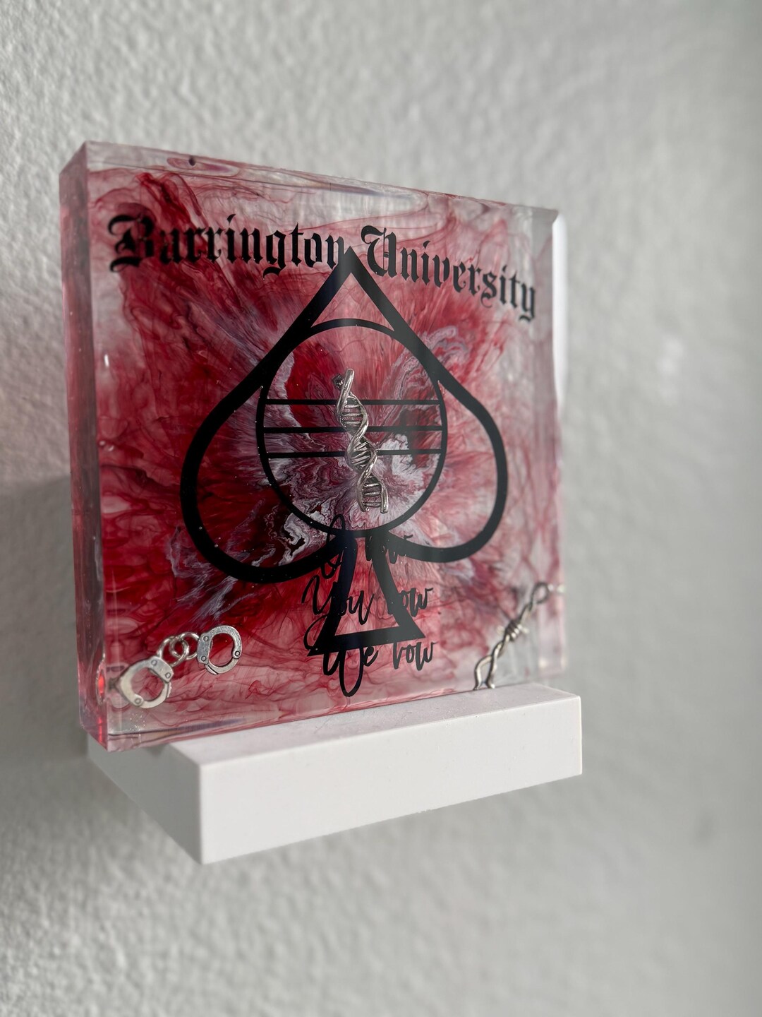 Barrington University Epoxy Resin Bookend | LORDS Series Bookshelf ...
