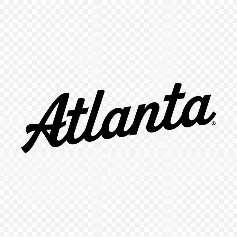 Atlanta Retro Font SVG: Collegiate Sports Logo, Cricut Ready (digital ...
