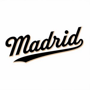 Madrid Retro Script SVG Logo | Vintage Baseball Script | Digital City ...