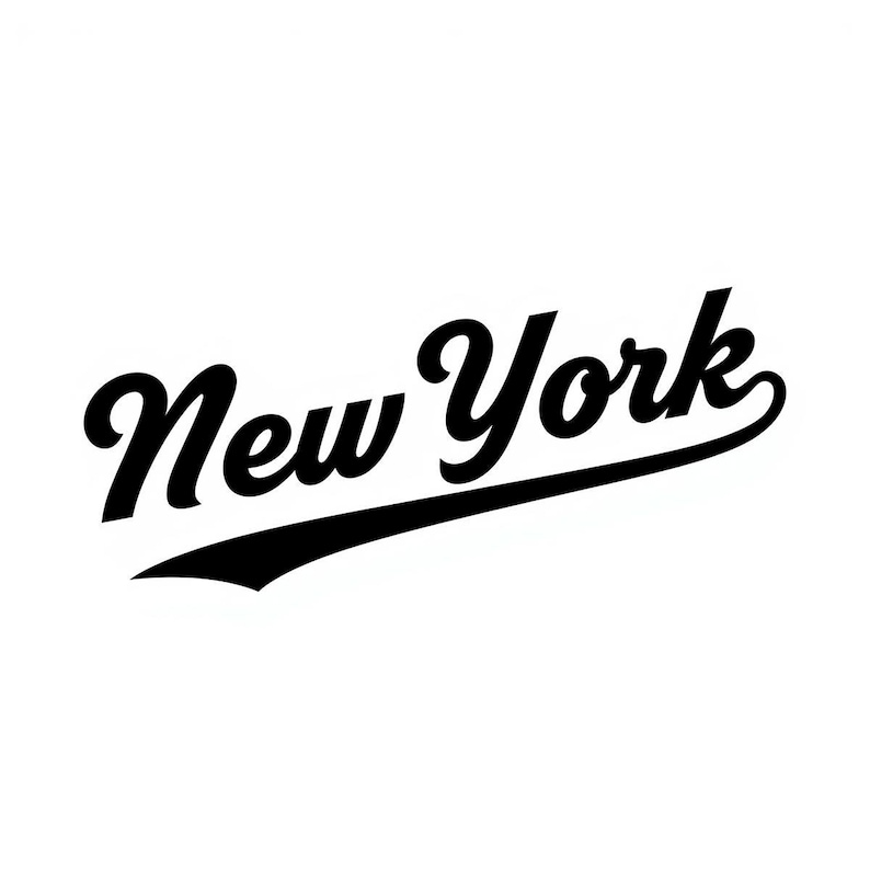 Retro New York Font SVG: Collegiate Sports Logo, Cricut Ready (digital ...