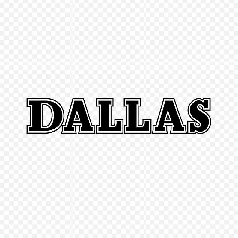 Dallas Retro Collegiate Font SVG: Vintage Sports Logo (digital Download ...